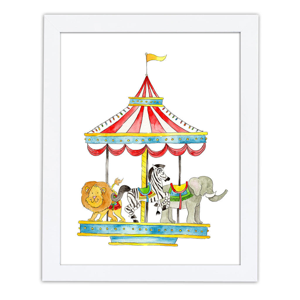 Circus Carousel Art Print - Magnolia Creative Co.