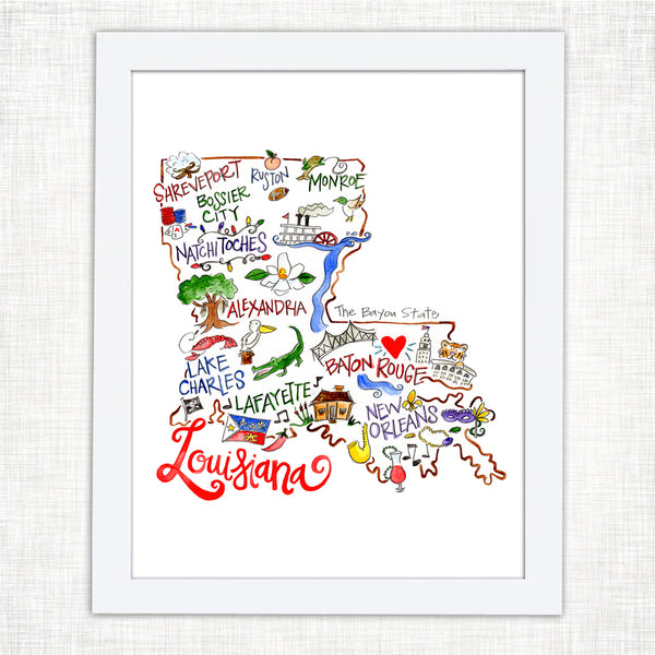 Louisiana Art Print - Magnolia Creative Co.