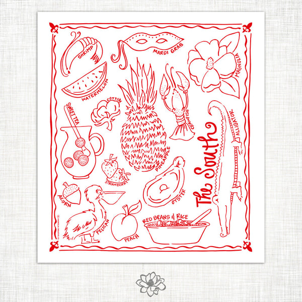 The South Kitchen Towel - Magnolia Creative Co.